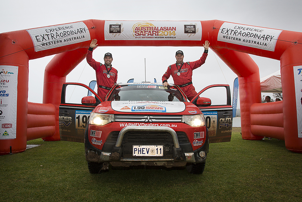 TMR Australia’s Outlander PHEV crosses finish line in 2014 Australasian ...